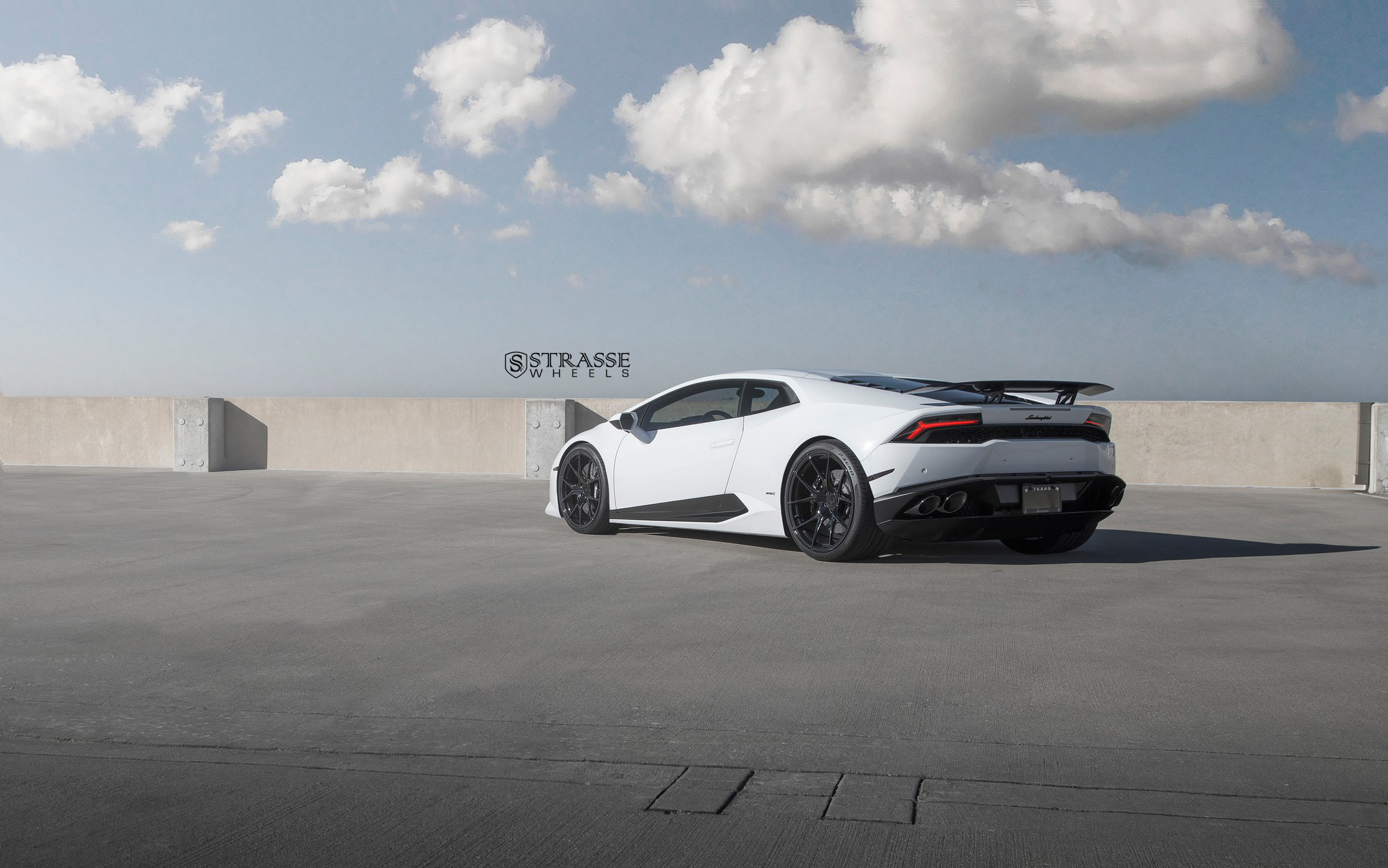 White Lamborghini Black Rims Wallpaper