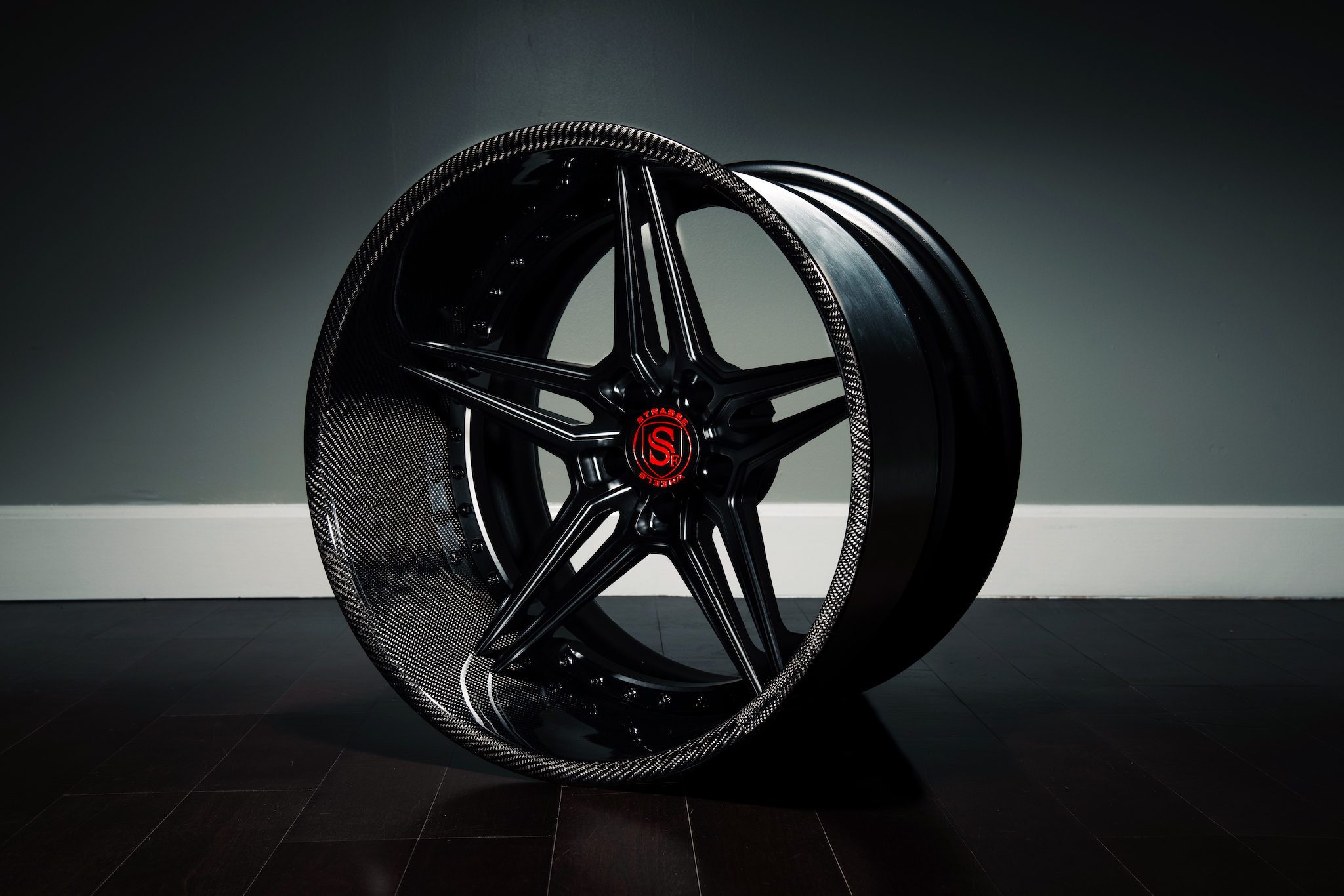 SV2 Deep Concave FS - Satin Black & Carbon Fiber - Strasse Wheels